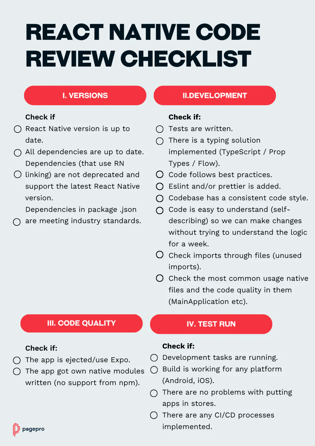 How To Do a React Native Code Review - Checklist - Pagepro